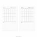 Month on One Page MO1P FC Compact, Undated Monthly Planner, Minimalist ...
