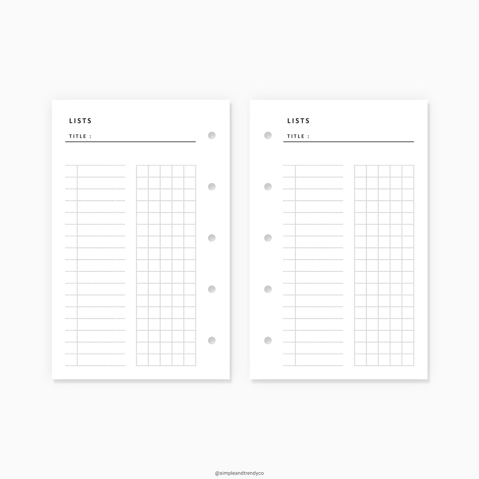 To Do List Printable Mini Size Filofax Mini Grocery List | Etsy