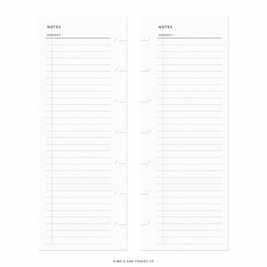 Notes Paper Skinny Mini HP, Printable Writing Paper Lined Notes, Study ...
