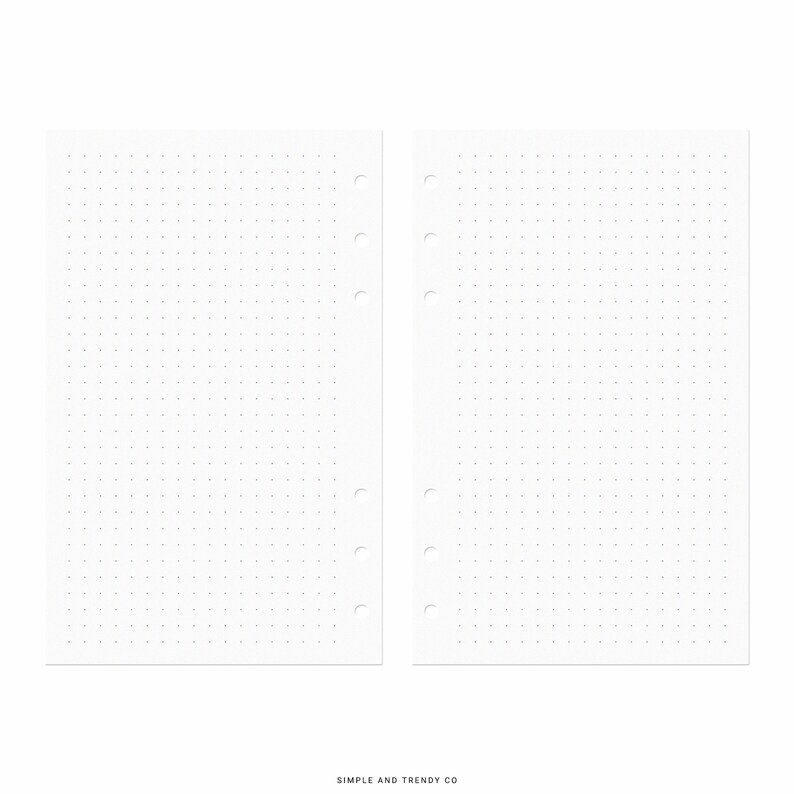 FC Compact Dot Grid Lined Paper Printable Writing Paper Blank - Etsy