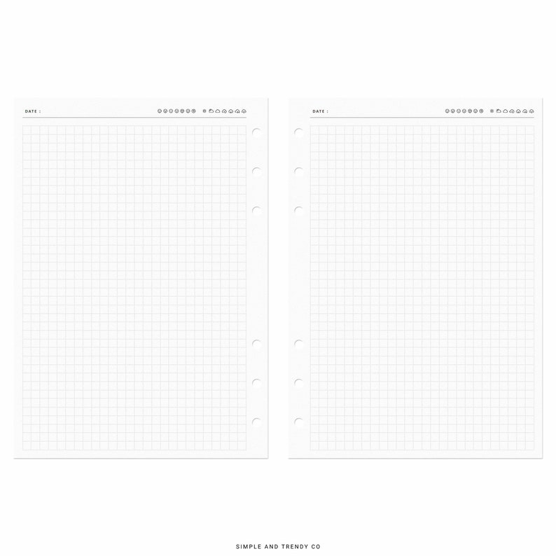 Printable Diary Pages Travel Journal A5 Planner Inserts - Etsy