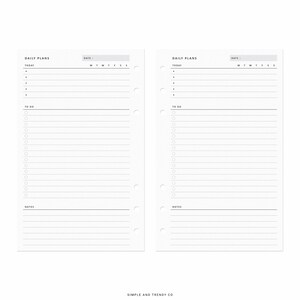 FC Compact Daily Planner Printable, Daily Organiser, Daily Planner ...