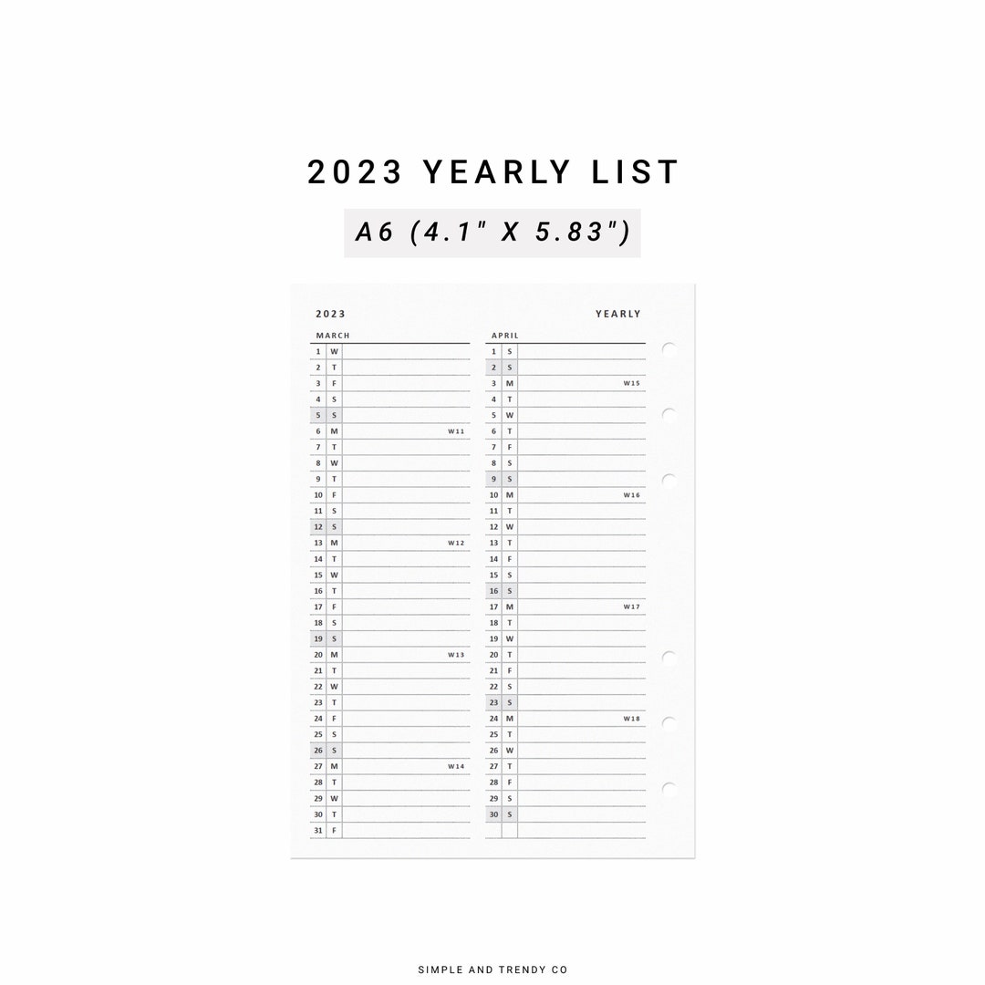 2023-yearly-planner-a6-inserts-printable-yearly-list-yearly-etsy