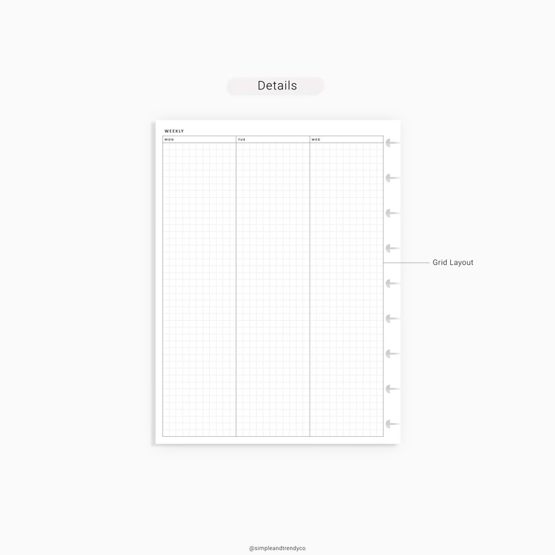 Vertical Weekly Planner Happy Planner Classic Weekly Agenda | Etsy