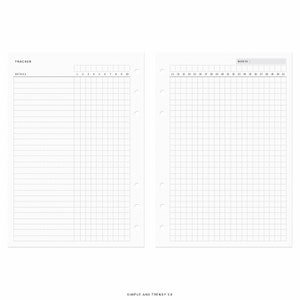 Monthly Habit Tracker Printable Undated Personal Wide - Etsy