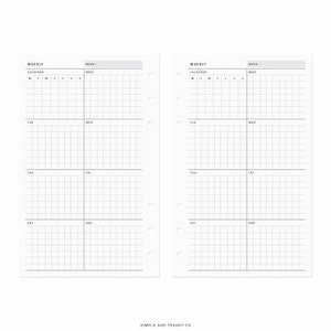Week on One Page Printable FC Compact, Weekly 1 Page Vertical Weekly ...