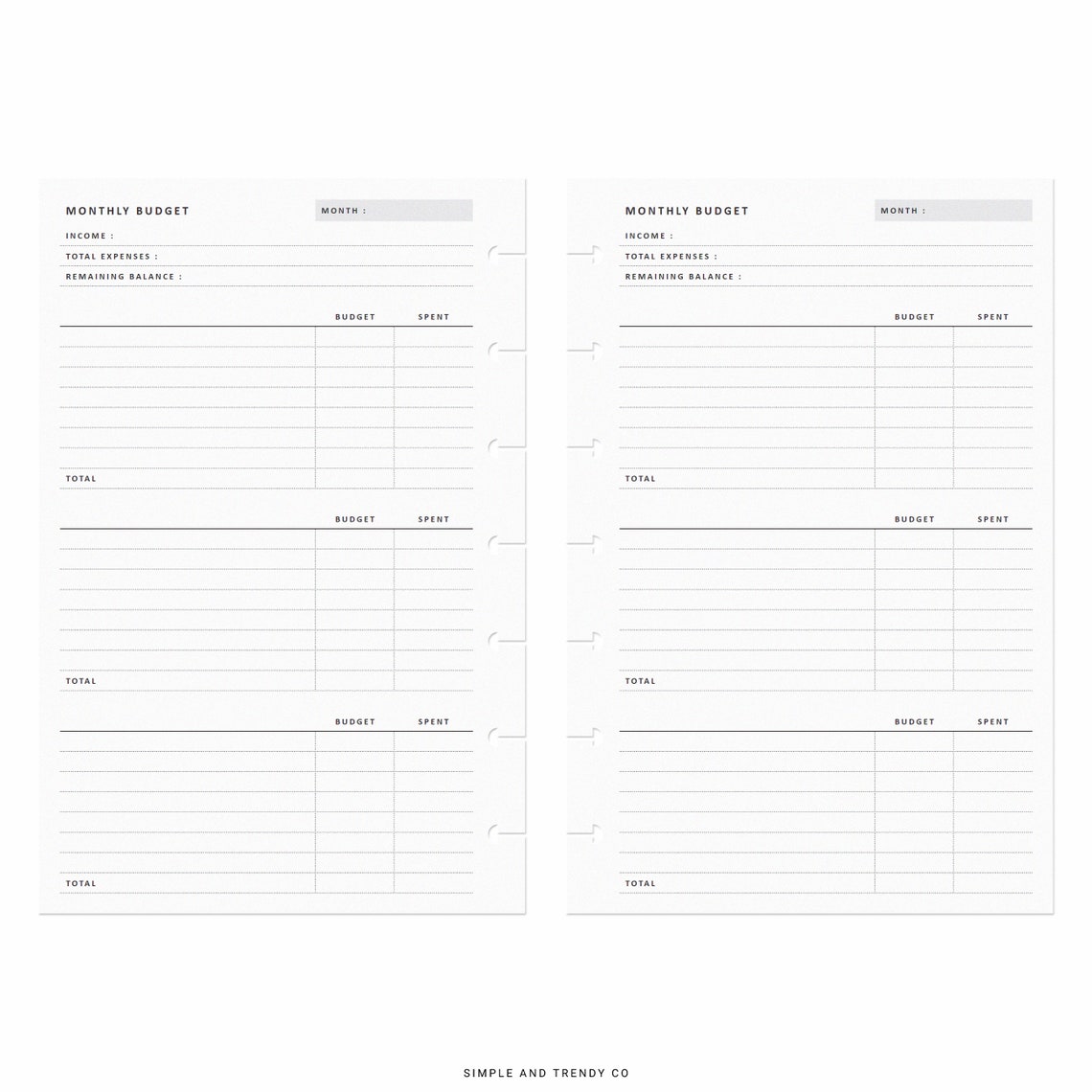 Budget Planner Printable Happy Planner Mini Monthly Budget - Etsy