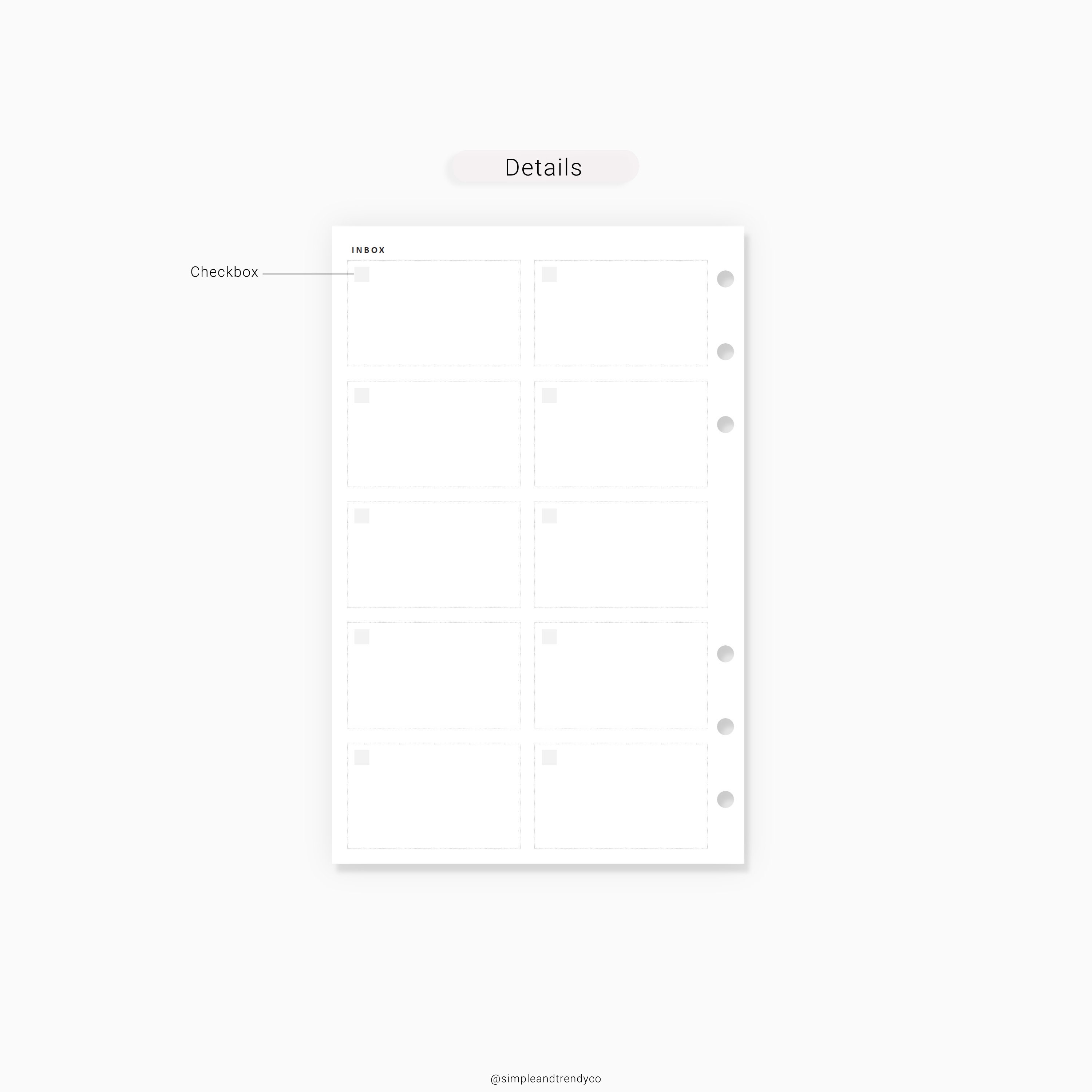 Printable Inbox Half Size Half Letter Inserts Inbox Insert | Etsy