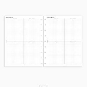 Action Priority Matrix Quick Wins Major Projects Fill Ins | Etsy