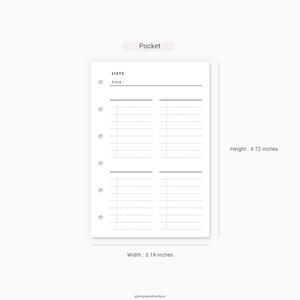 To Do List Pocket Size Grocery List Shopping List Wish List | Etsy