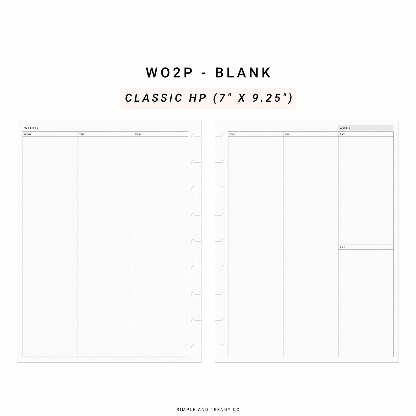 Vertical Weekly Planner Happy Planner Classic Weekly Agenda - Etsy