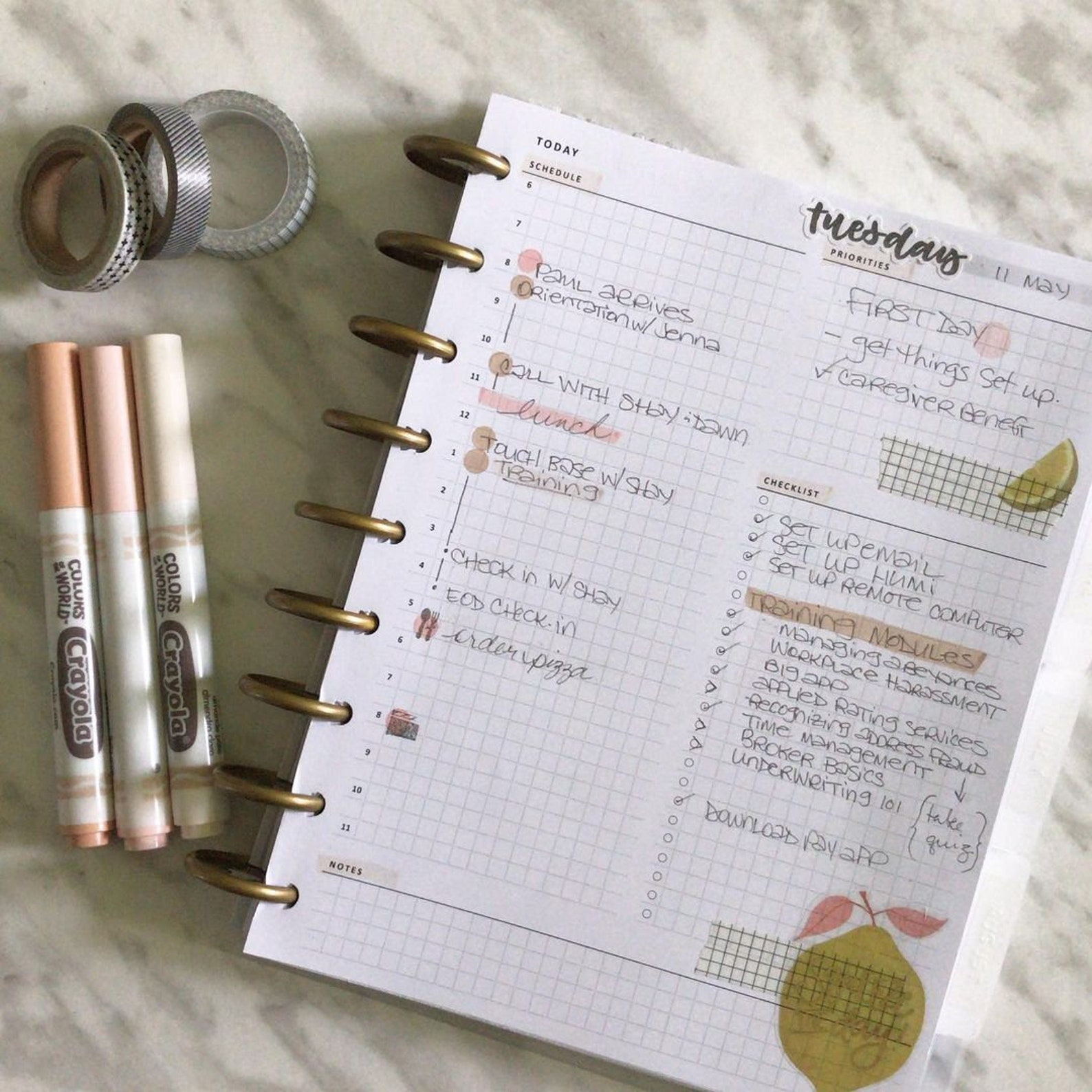 Daily Planner Printable Happy Planner Classic Daily Planners - Etsy