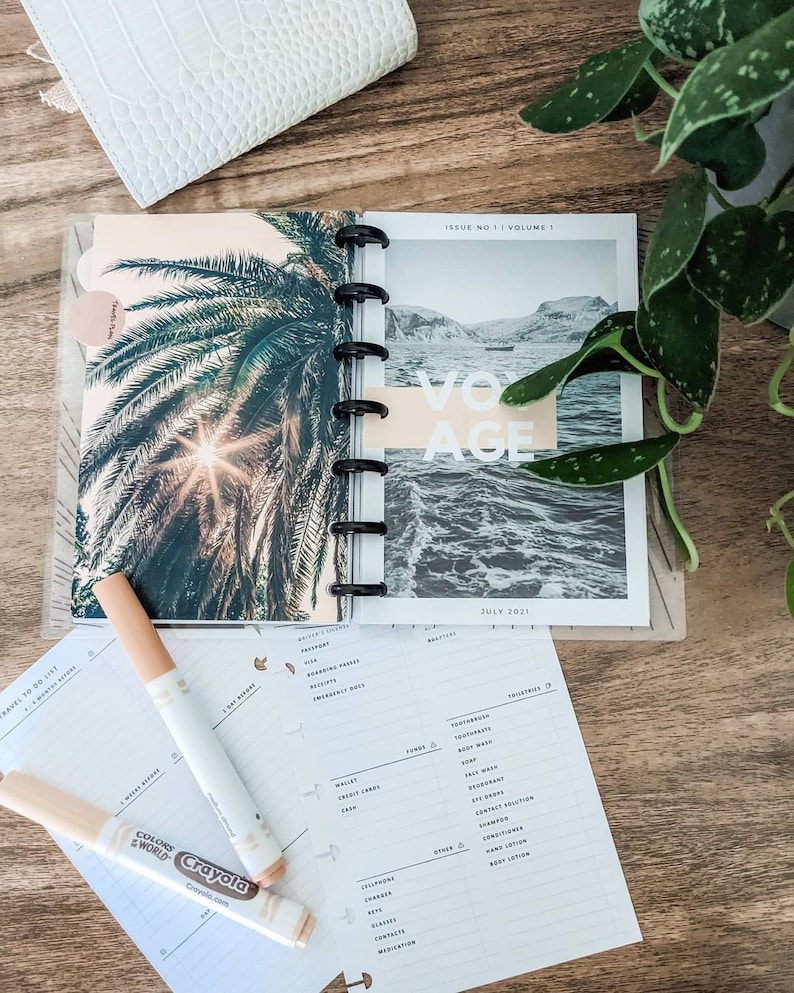 Travel Planner Printable Happy Planner Mini Family Vacation | Etsy