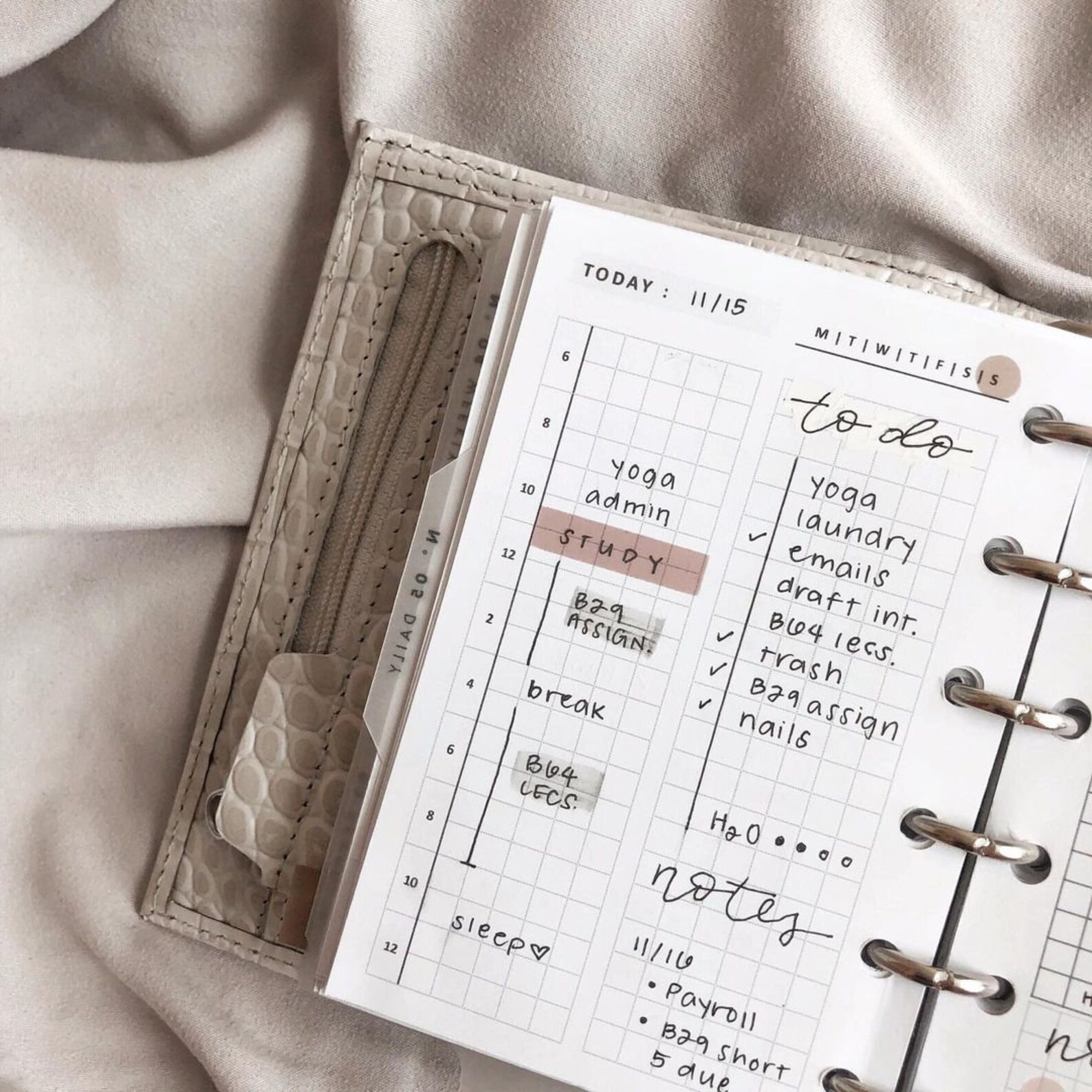 Daily Planner Pocket Size PDF Day Planner Productivity | Etsy