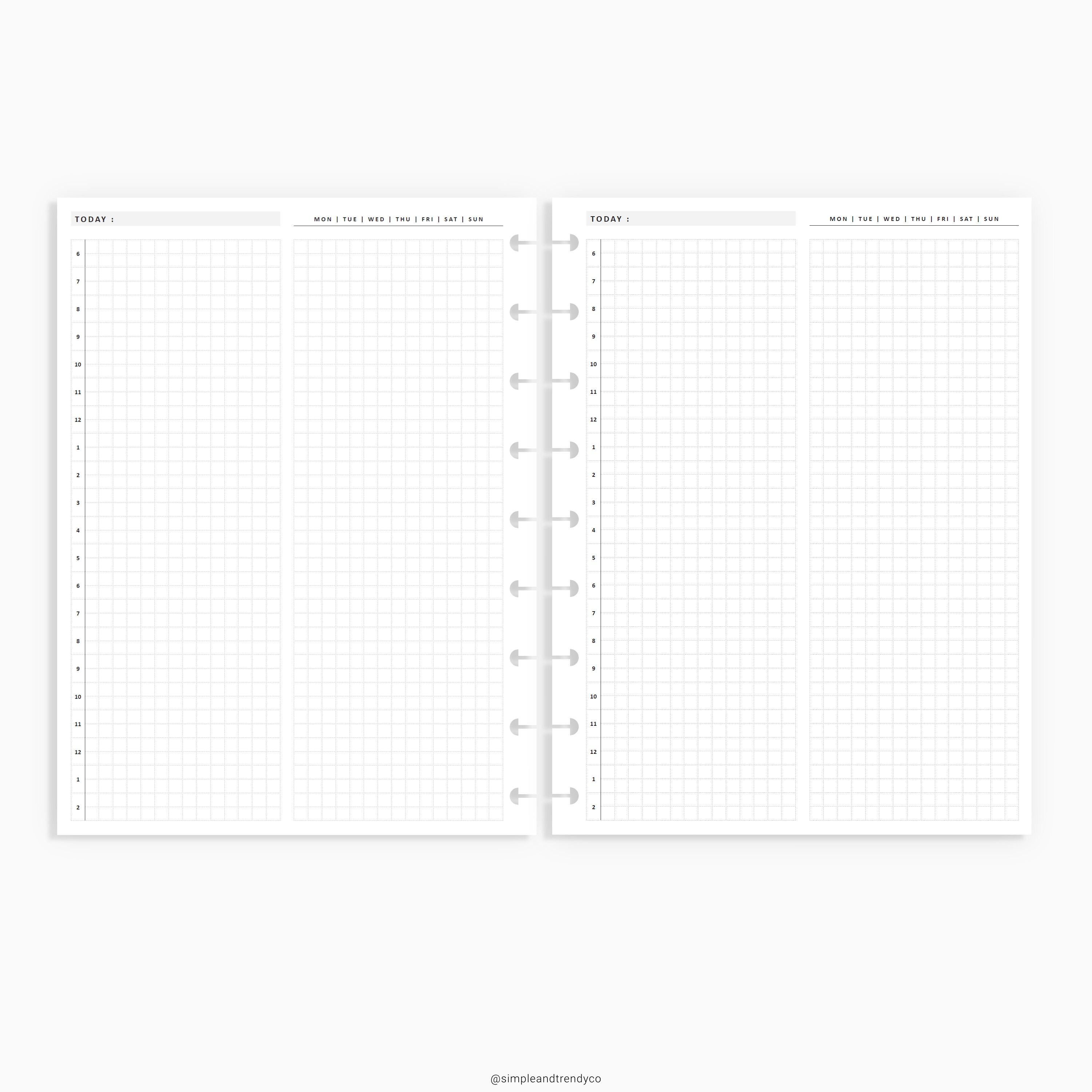 Daily Planner Happy Planner Classic PDF Day Planner | Etsy