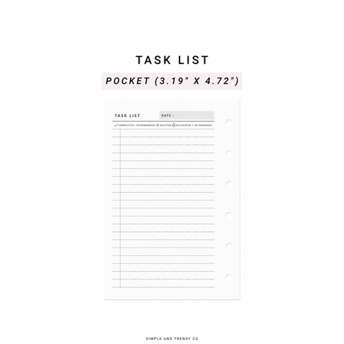 Printable to Do List Daily to Do List Pocket Size to Do - Etsy