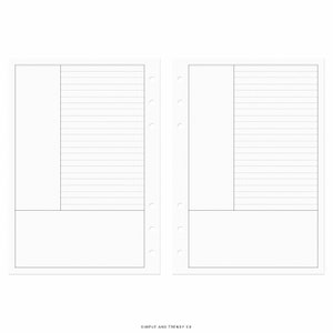 Cornell Notes Printable Notes Set Personal Wide, Cornell Notes Taking ...