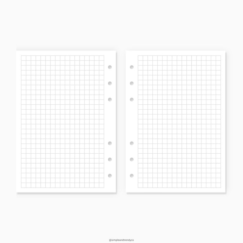 Dot Grid Lined Paper A6 Inserts Printable Writing Paper Blank | Etsy