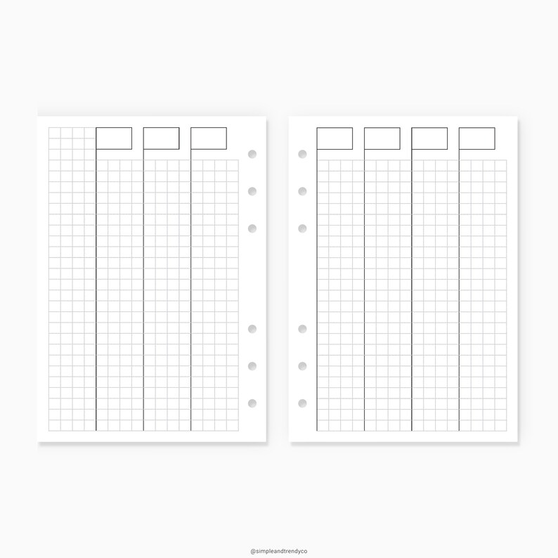 Hobonichi Weeks A6 Weekly Planner Weekly Printable Inserts | Etsy