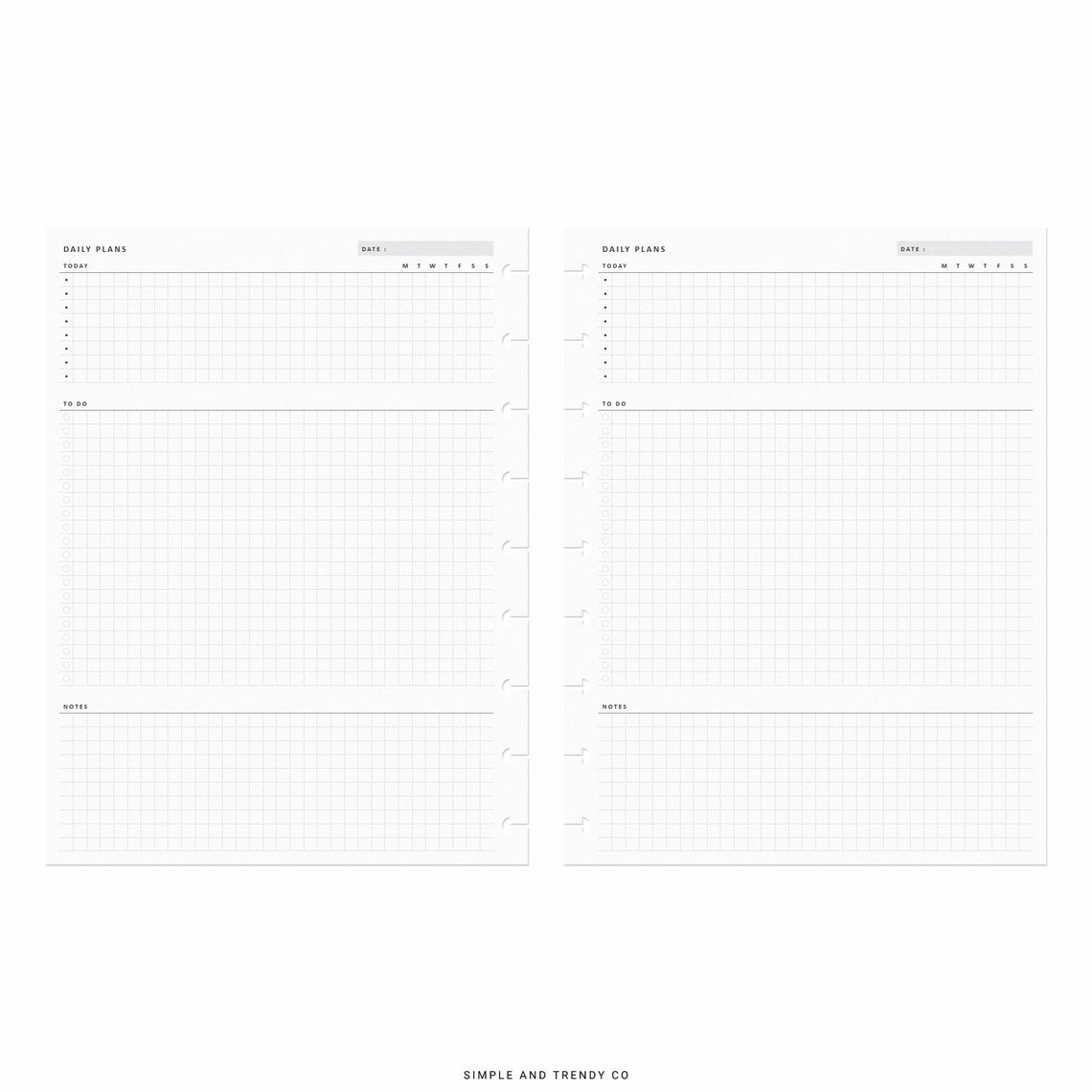 Daily Planner Printable Happy Planner Classic Daily - Etsy