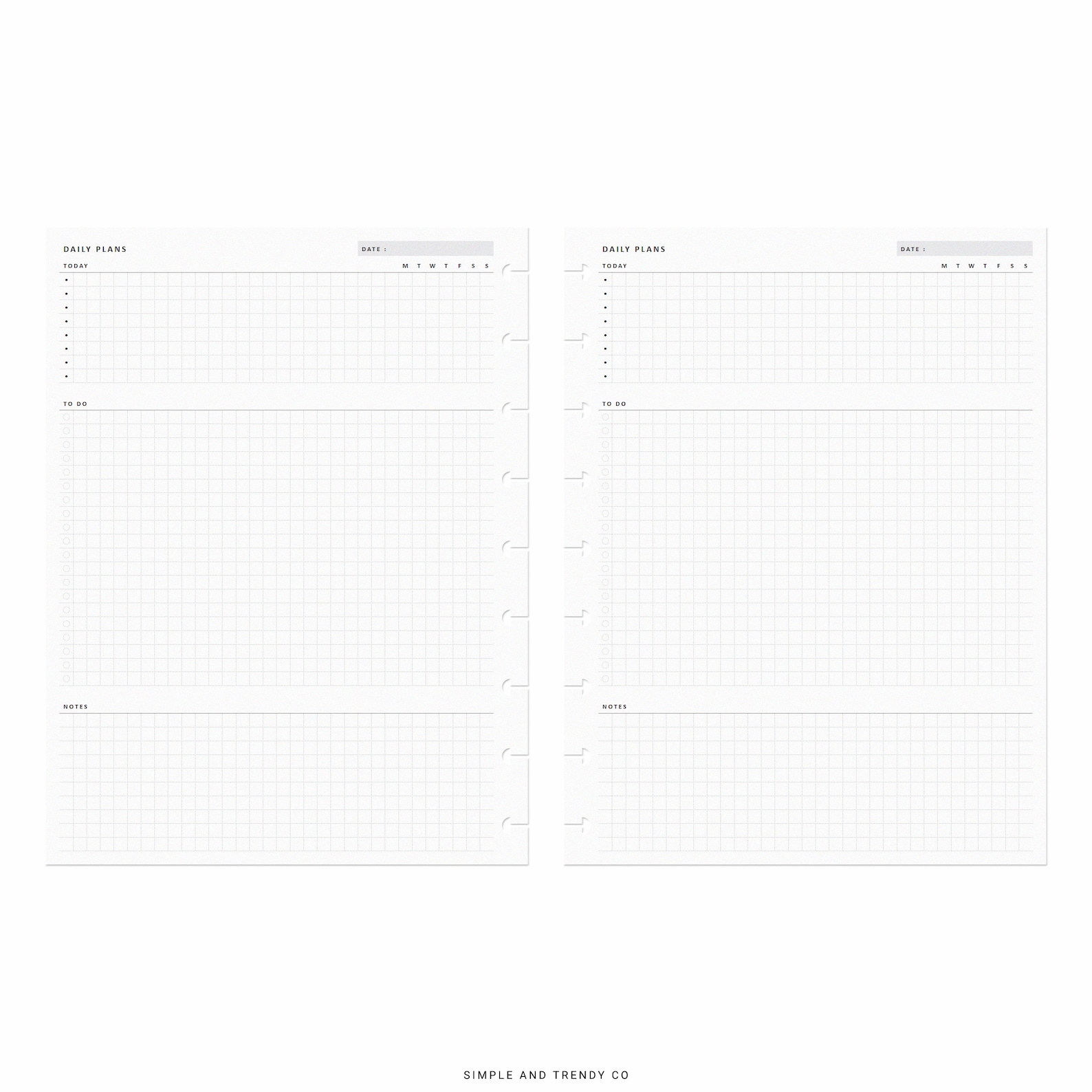 Daily Planner Printable Happy Planner Classic Daily - Etsy