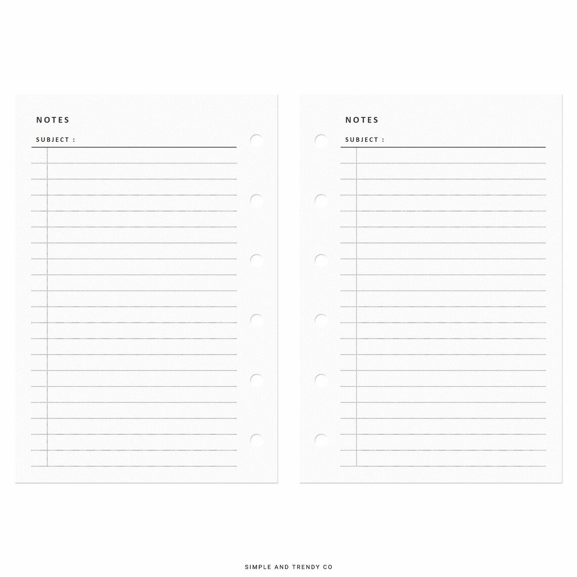Notes Paper Pocket Size Printable Writing Paper Lined Notes - Etsy