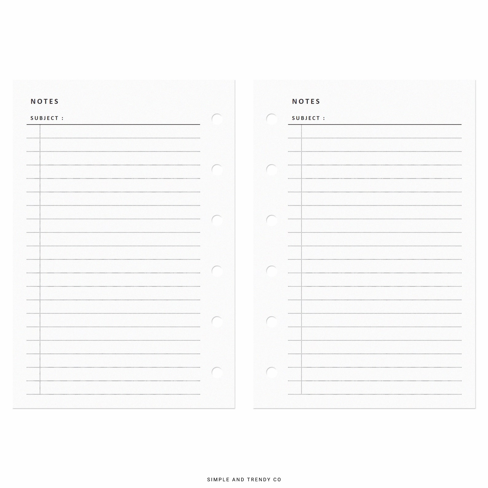 Notes Paper Pocket Size Printable Writing Paper Lined Notes - Etsy