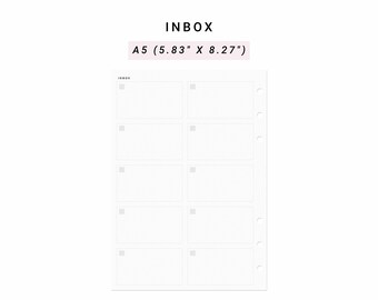 Printable Inbox Happy Planner Mini, Inbox Insert Inbox Tracker Insert ...