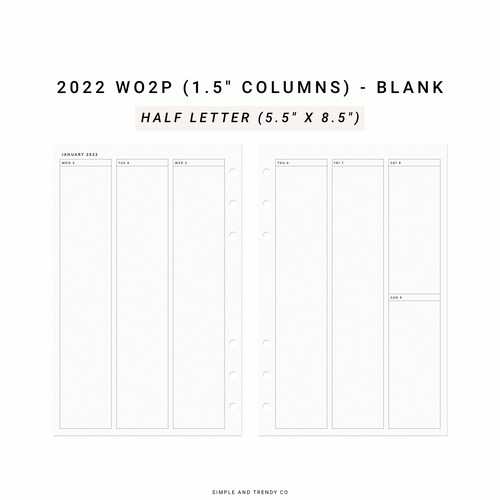 Daily Work Planner Half-letter Printable Inserts - Etsy