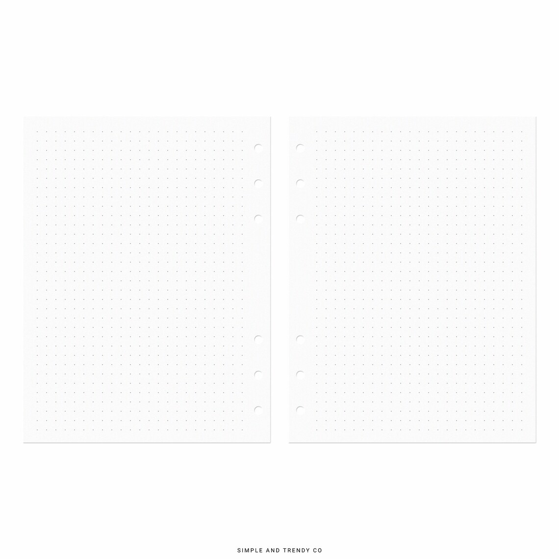B6 Rings Dot Grid Lined Paper B6 Inserts B6 Size Printable - Etsy