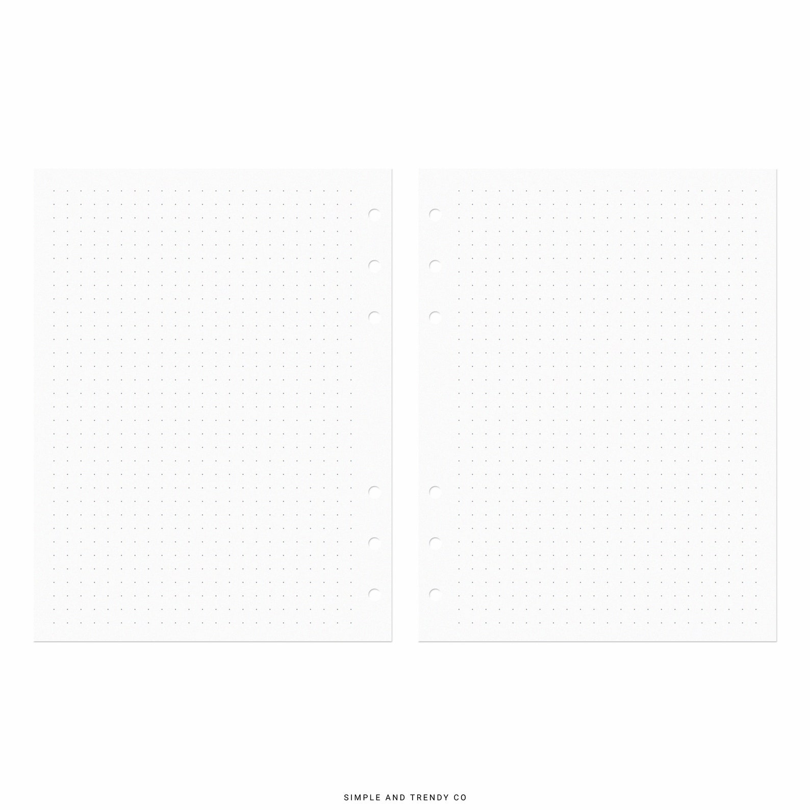 B6 Rings Dot Grid Lined Paper B6 Inserts B6 Size Printable - Etsy