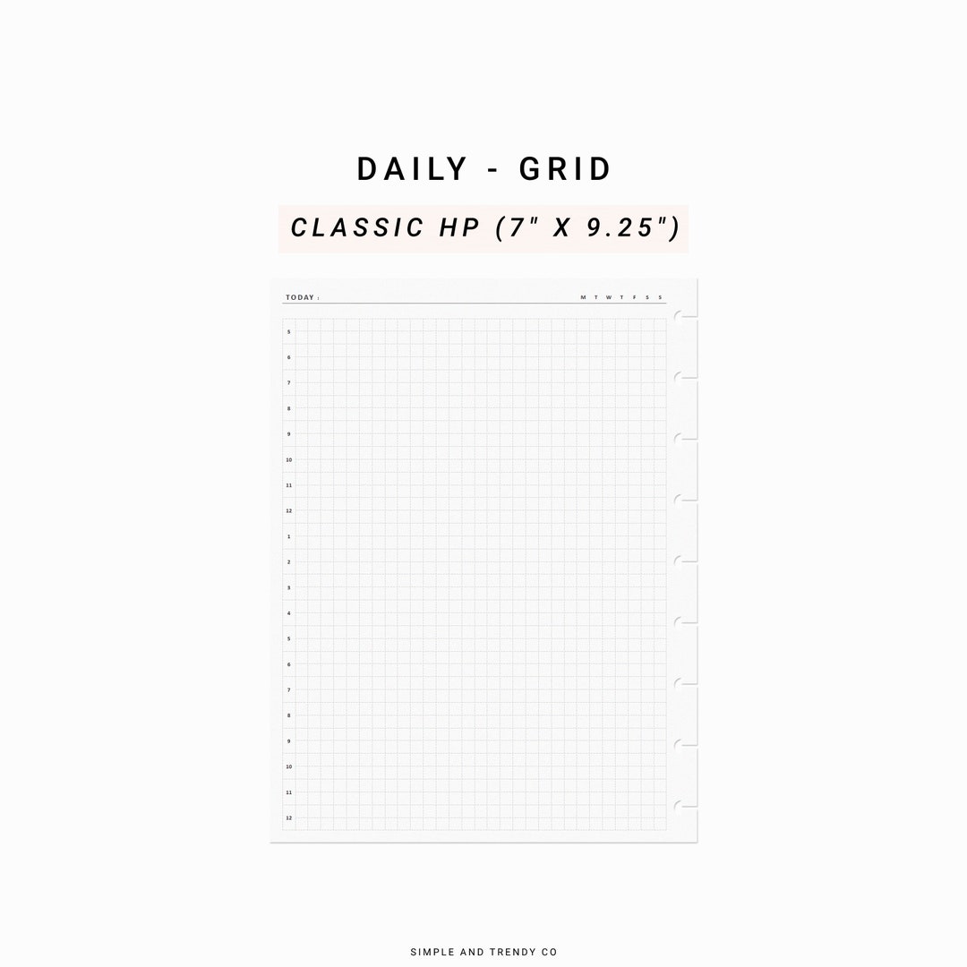 Daily Planner Happy Planner Classic PDF Day Planner - Etsy