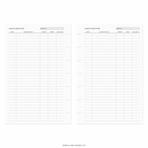 Checking Register Happy Planner Mini, Checkbook Register, Printable ...
