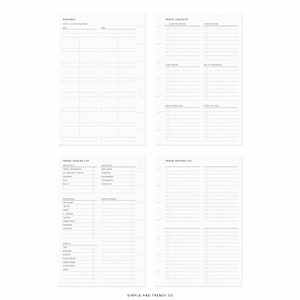 Travel Planner Printable Happy Planner Mini, Family Vacation Travel ...