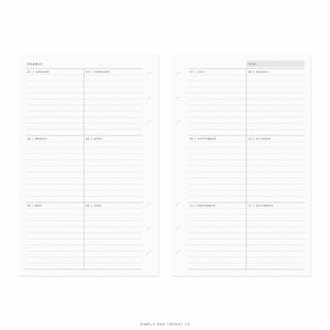 Year at A Glance FC Compact, Yearly Planner, Printable Yearly Overview ...