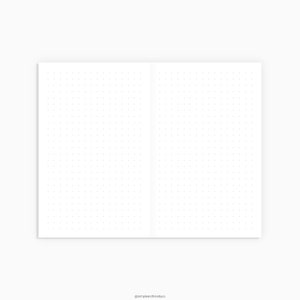 Dot Grid Lined Paper Pocket TN Printable Writing Paper Notes | Etsy