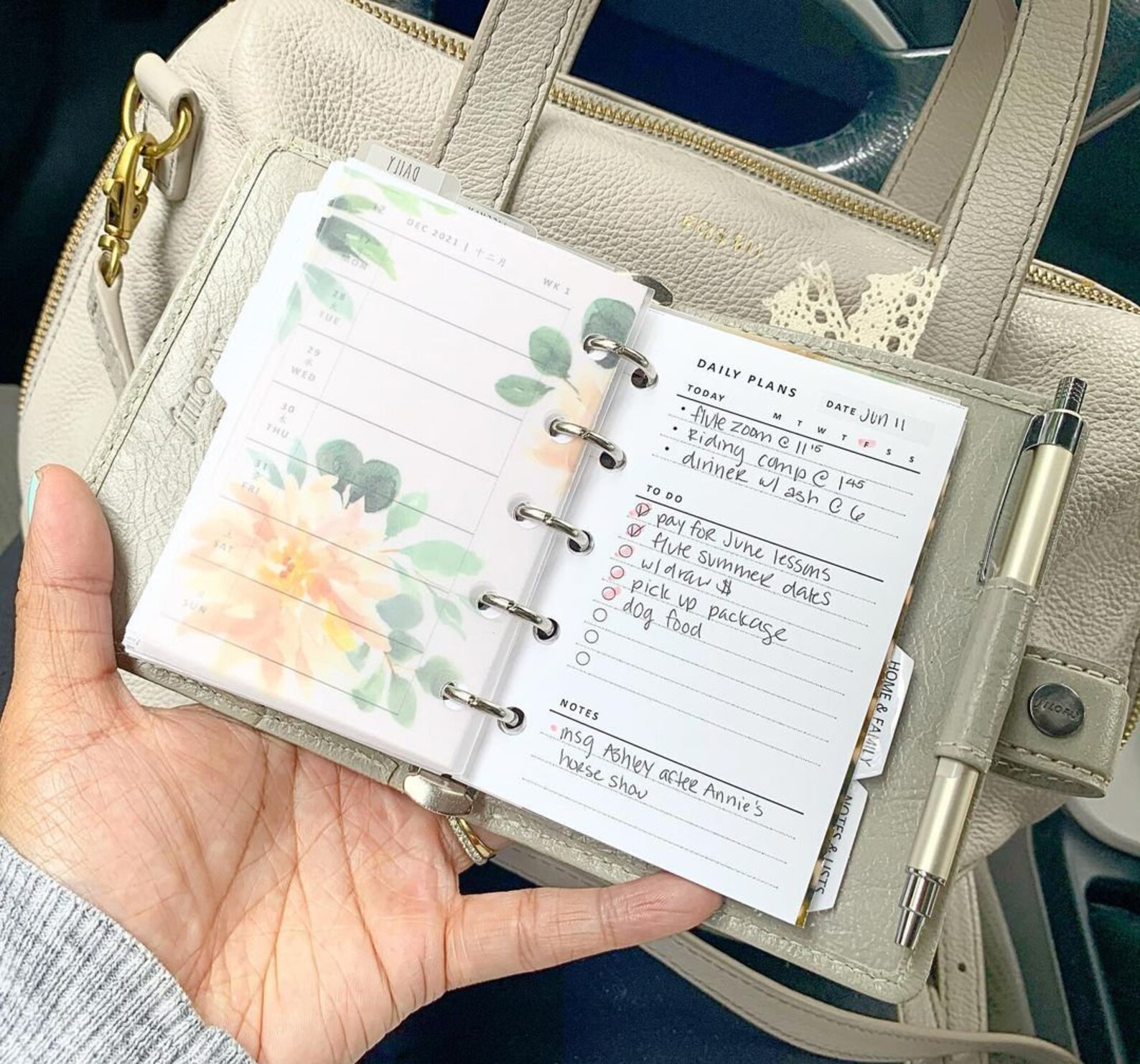 Daily Planner Printable Mini Size Filofax Mini Daily - Etsy