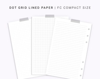 Dot Grid Lined Paper A5 Wide Printable Writing Paper Blank | Etsy