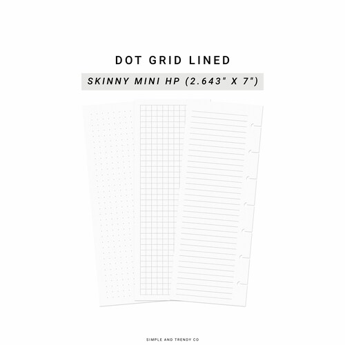 Notes Paper Skinny Mini HP Printable Writing Paper Lined - Etsy