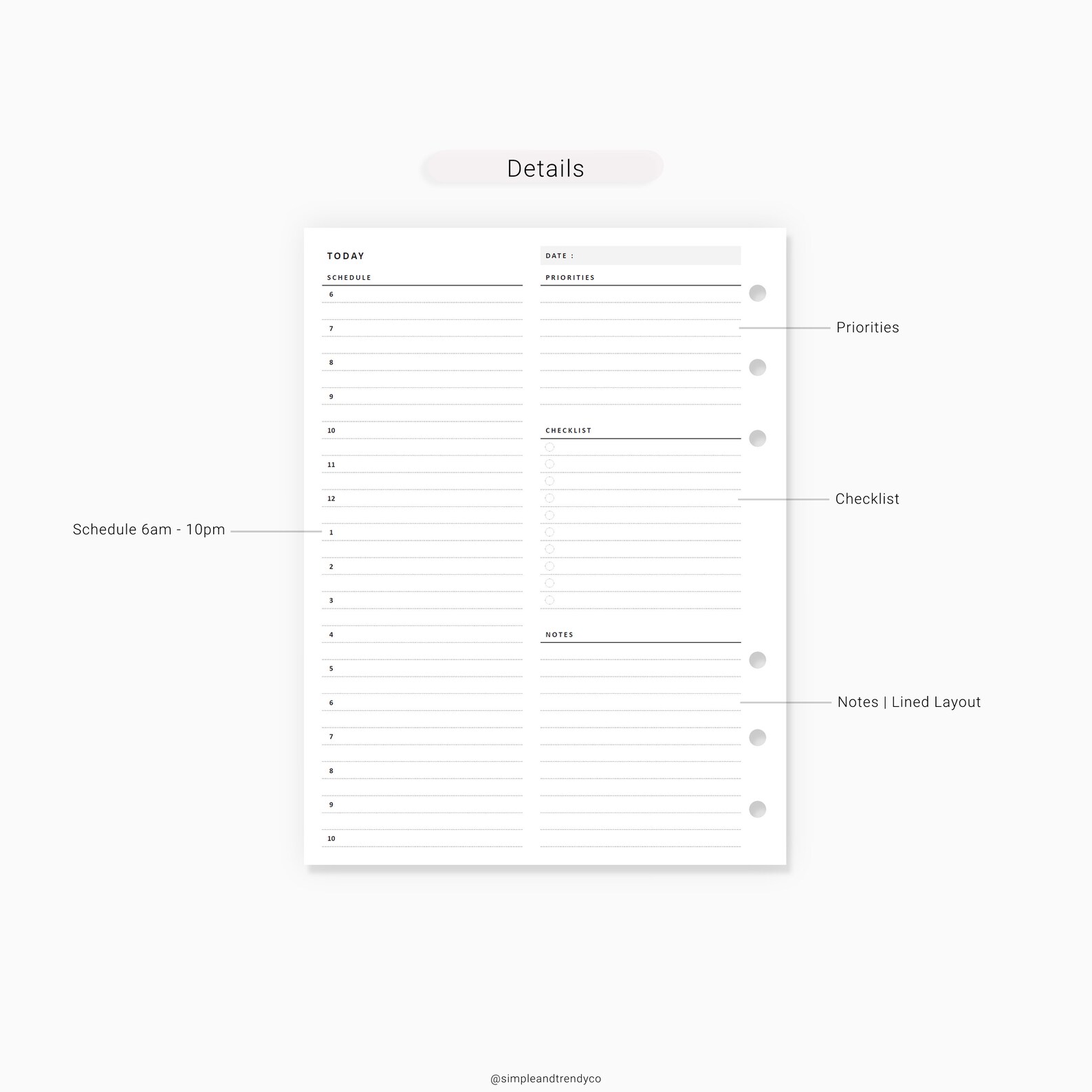 Daily Planner Printable B6 Size Daily Planners Half Hour | Etsy