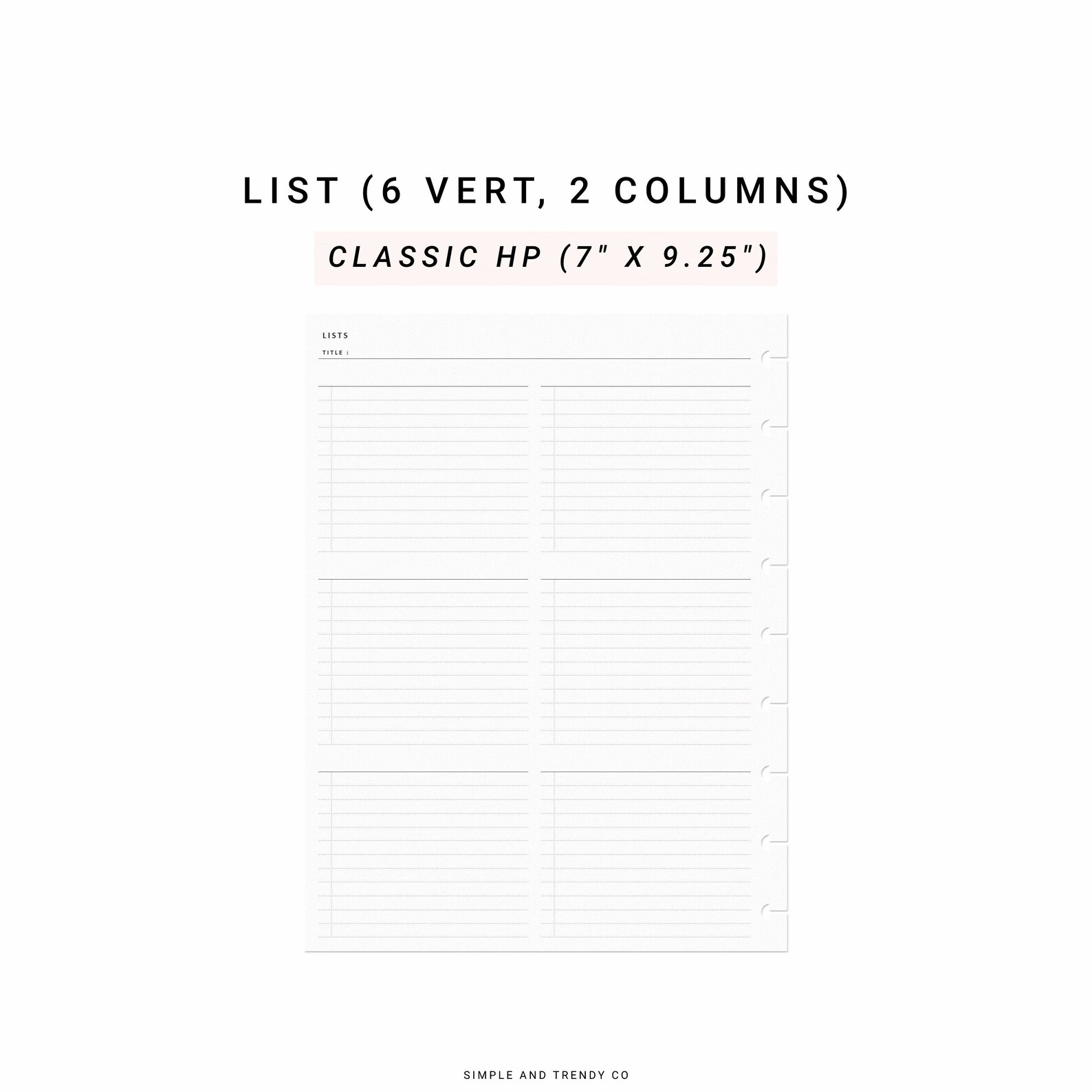 List Tracker Happy Planner Classic Grocery List Shopping - Etsy