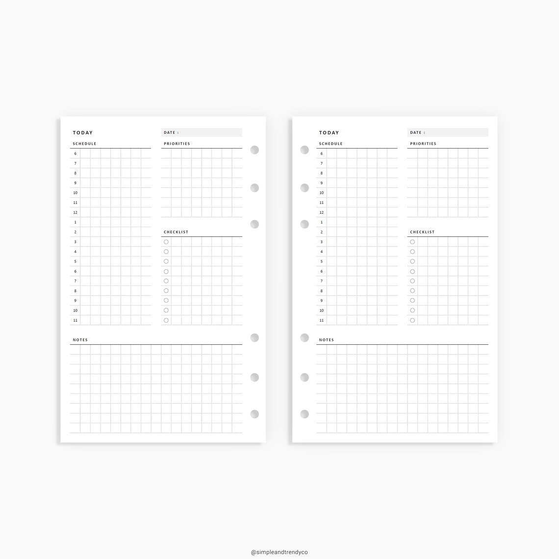 FC Compact Daily Planner Printable Daily Planners and | Etsy