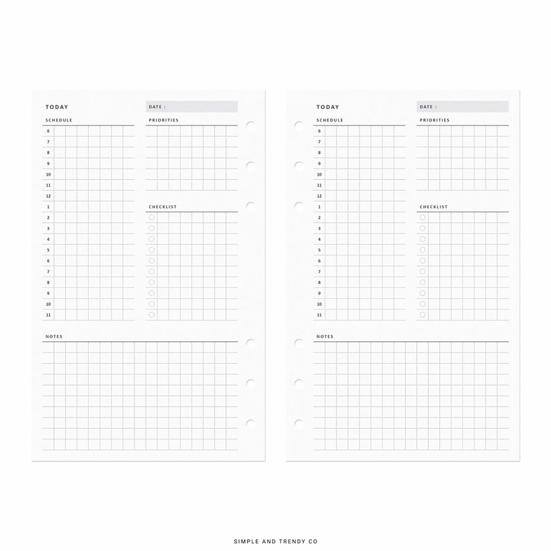 FC Compact Daily Planner Printable Daily Planners and - Etsy