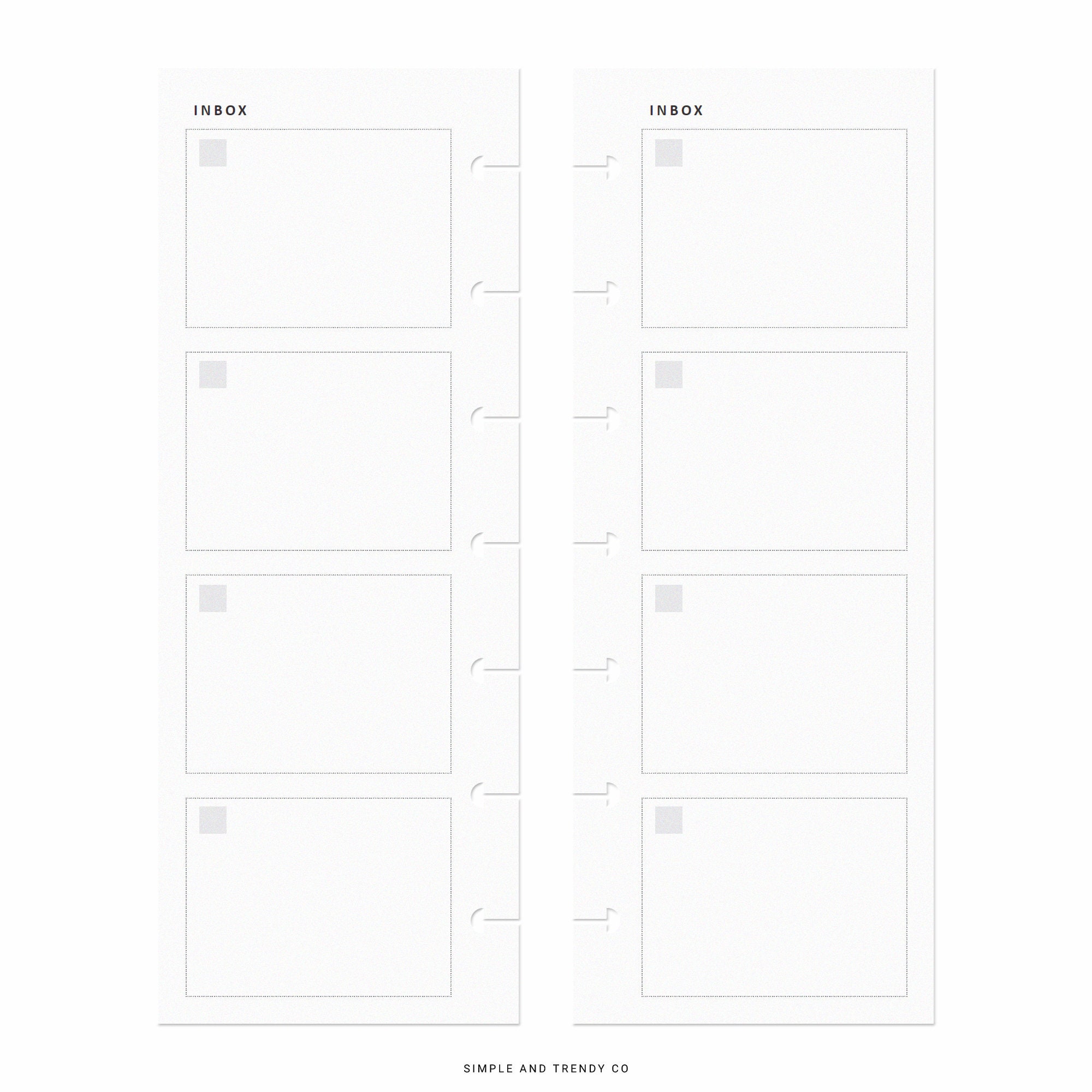Printable Inbox Skinny Mini HP Inbox Insert Inbox Tracker - Etsy