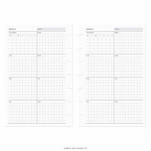 Week on One Page Printable Happy Planner Mini, Weekly 1 Page Vertical ...