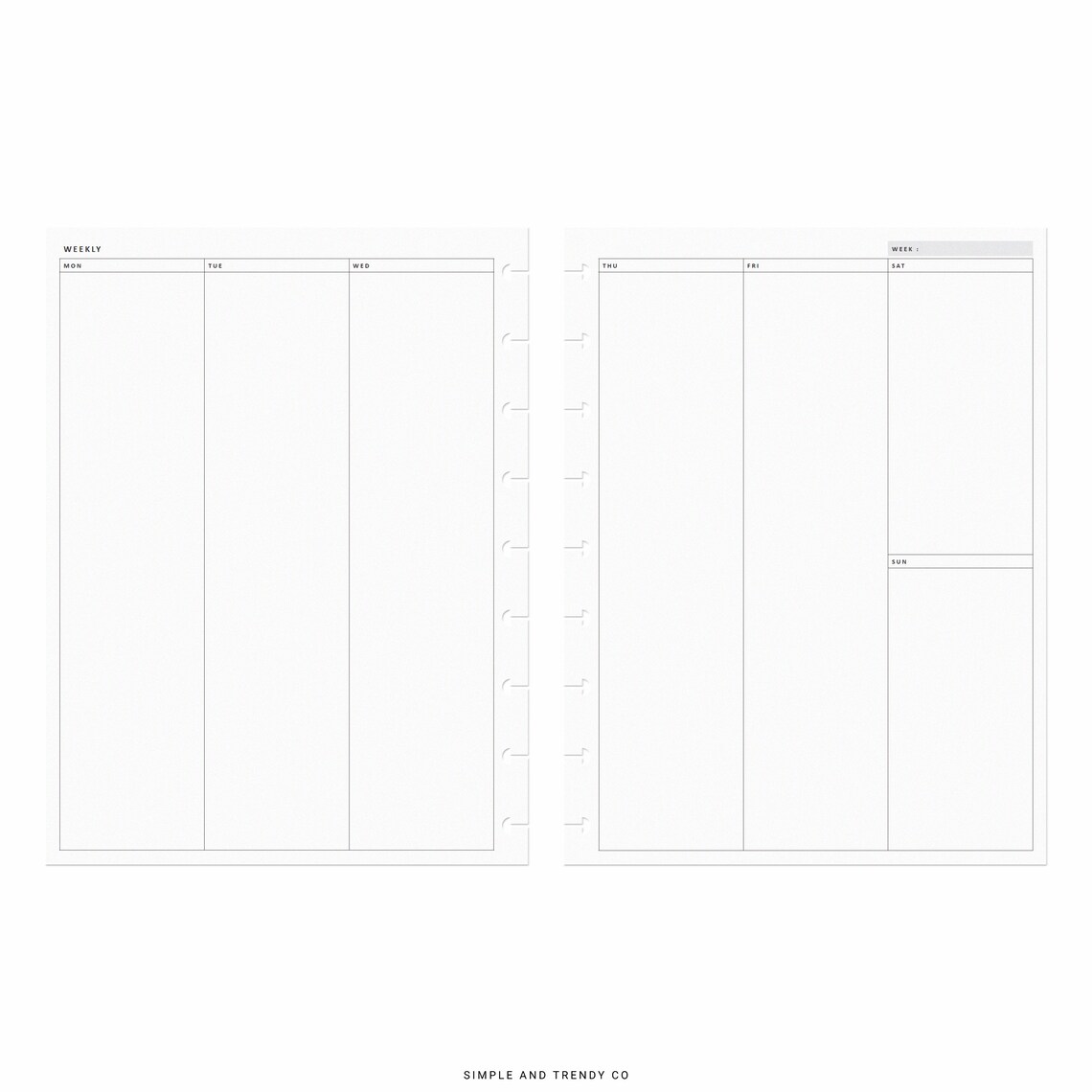 Vertical Weekly Planner Happy Planner Classic Weekly Agenda - Etsy