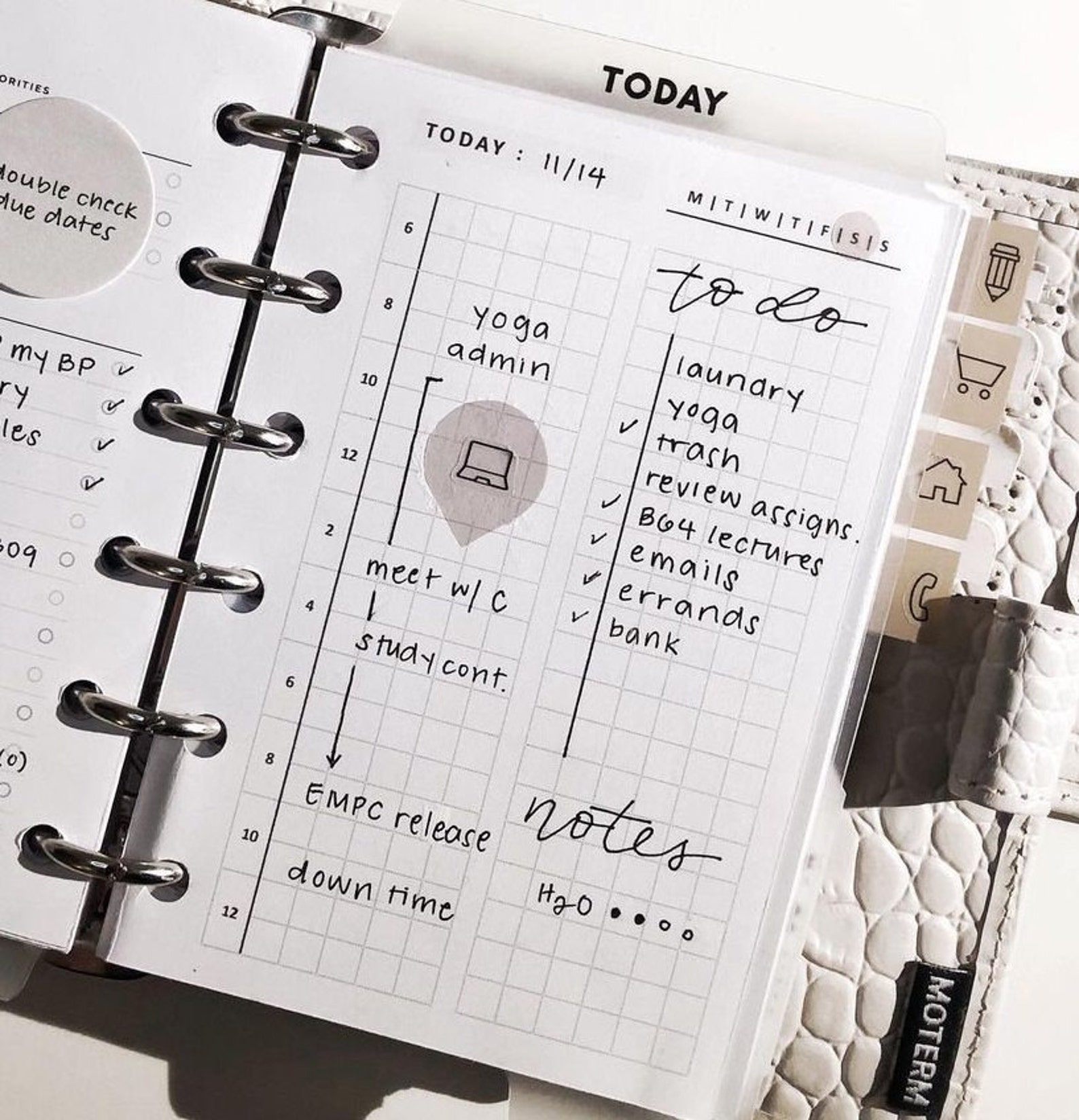 Daily Planner Pocket Size PDF Day Planner Productivity | Etsy