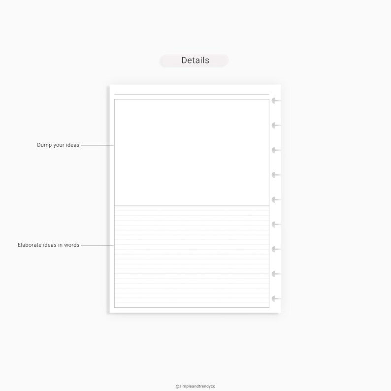 Printable Mind Map Happy Planner Classic Monthly Mind Map | Etsy