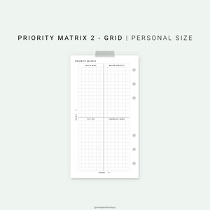 Action Priority Matrix Quick Wins Major Projects Fill Ins | Etsy