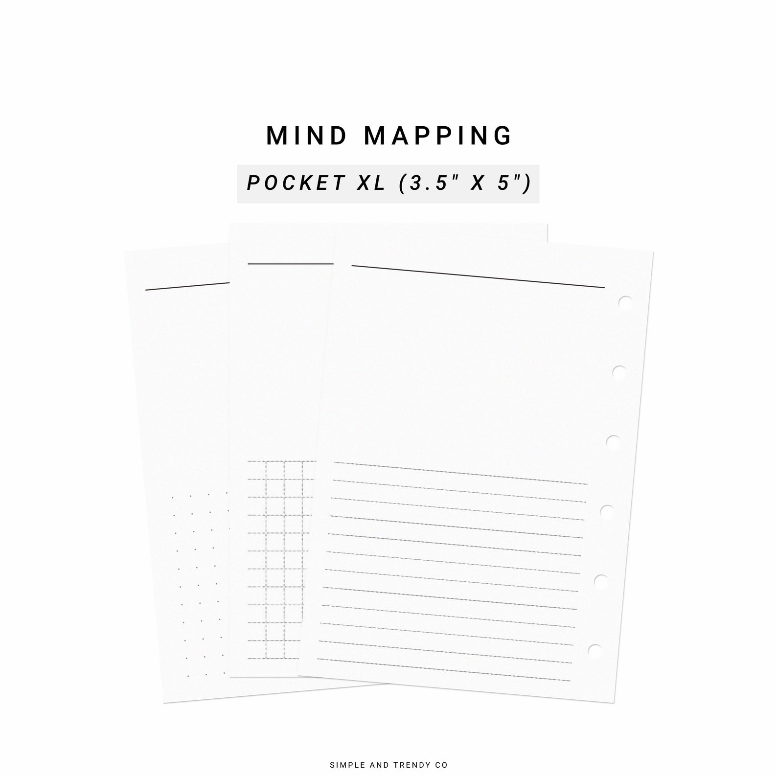 Printable Mind Map Pocket XL Monthly Mind Map Planner - Etsy